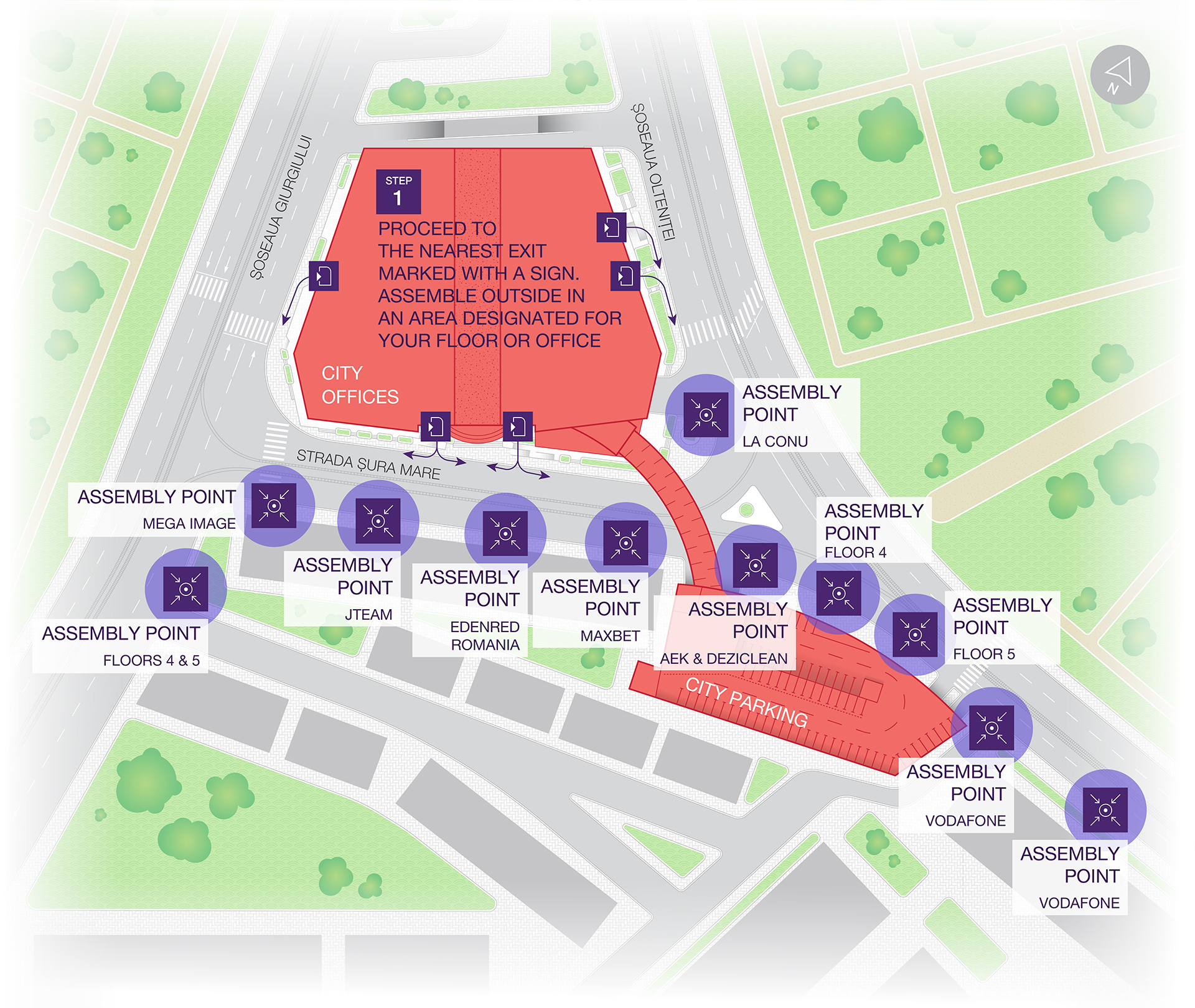 Assembly point – CITY OFFICES
